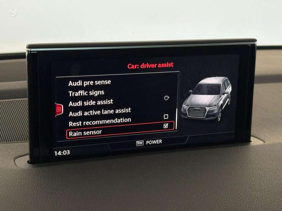 White Audi Q7 2015 in Marijampole, with an engine capacity of 2.97 L and mileage of 214 thousand km for 24750 €, photo 11 on AUTOMOTO.COM.LV
