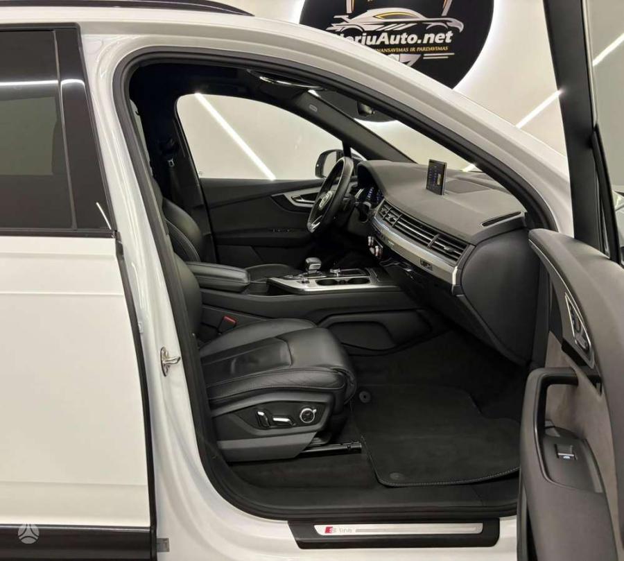 White Audi Q7 2015 in Marijampole, with an engine capacity of 2.97 L and mileage of 214 thousand km for 24750 €, photo 21 on AUTOMOTO.COM.LV