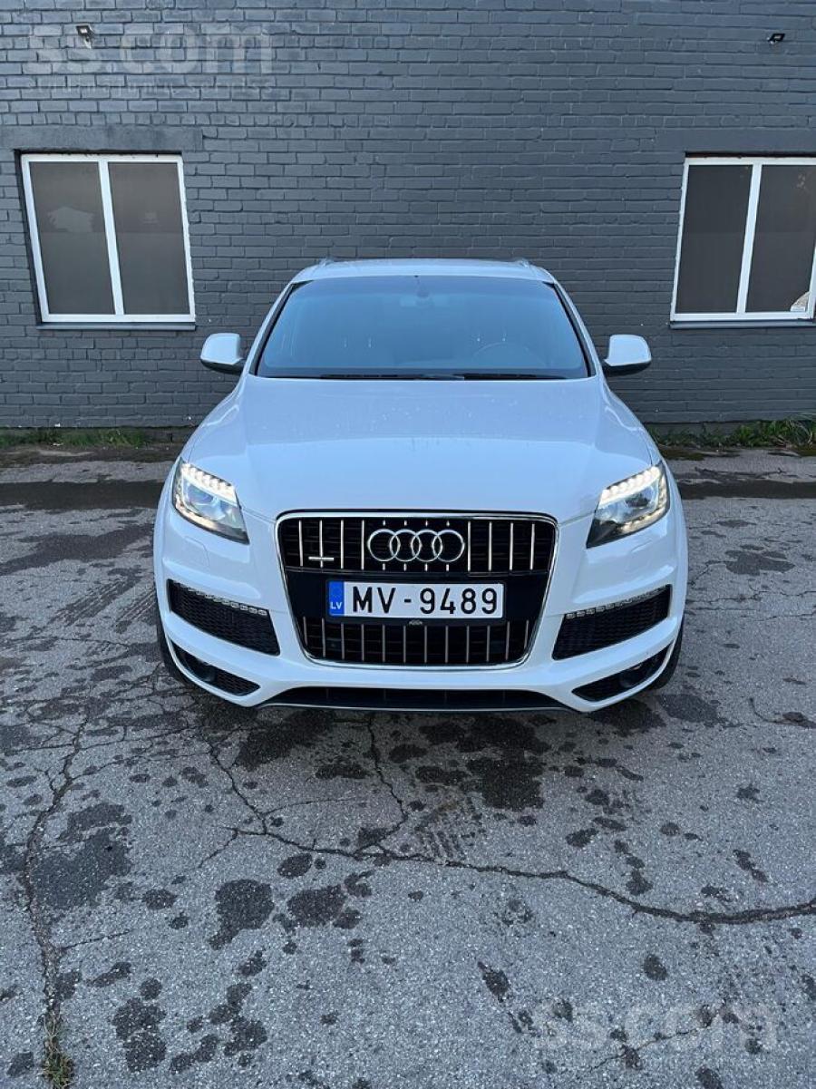 White Audi Q7 2015 in Tukums, with an engine capacity of 3.00 L and mileage of 273 thousand km for 15995 €, photo 3 on AUTOMOTO.COM.LV