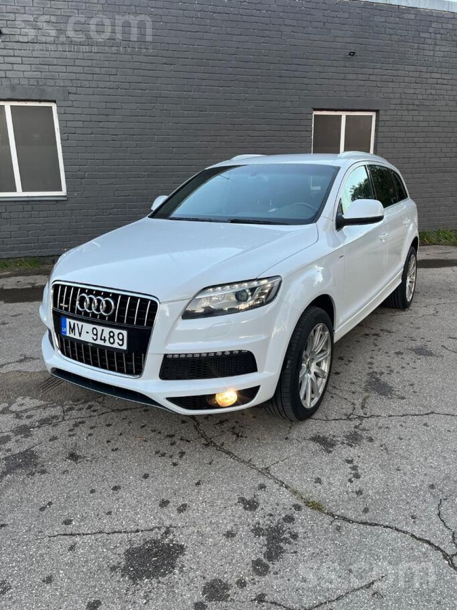 White Audi Q7 2015 in Tukums, with an engine capacity of 3.00 L and mileage of 273 thousand km for 15995 €, photo 4 on AUTOMOTO.COM.LV