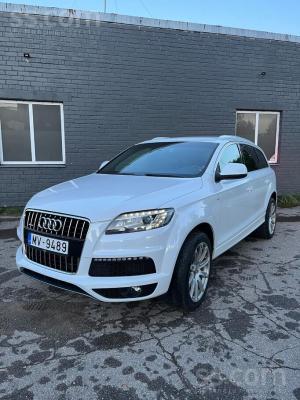 White Audi Q7 2015 in Tukums, with an engine capacity of 3.00 L and mileage of 273 thousand km for 15995 €, photo 5 on AUTOMOTO.COM.LV