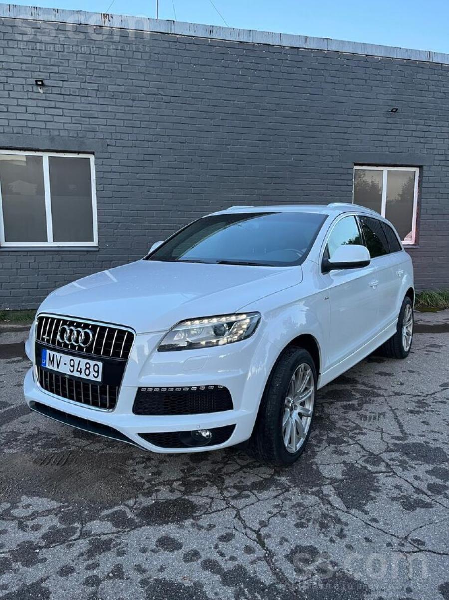 White Audi Q7 2015 in Tukums, with an engine capacity of 3.00 L and mileage of 273 thousand km for 15995 €, photo 5 on AUTOMOTO.COM.LV