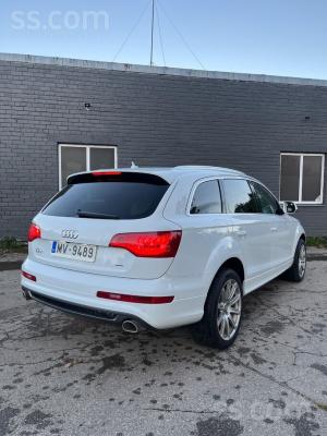 White Audi Q7 2015 in Tukums, with an engine capacity of 3.00 L and mileage of 273 thousand km for 15995 €, photo 7 on AUTOMOTO.COM.LV