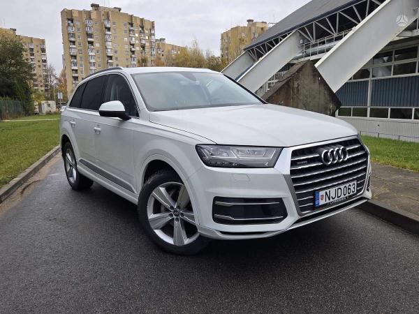 White Audi Q7 2016 in Vilnius, with an engine capacity of 2.97 L and mileage of 135 thousand km for 23999 €, photo 2 on AUTOMOTO.COM.LV