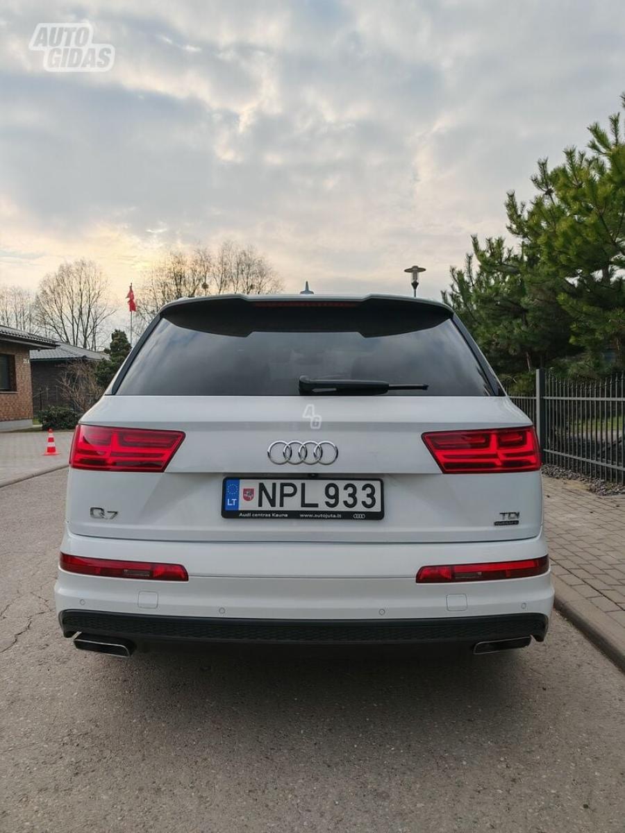 White Audi Q7 2016 in Kaunas, with an engine capacity of 3.00 L and mileage of 227 thousand km for 27000 €, photo 7 on AUTOMOTO.COM.LV