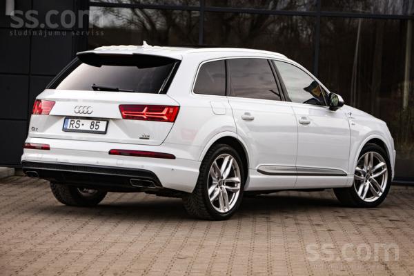 White Audi Q7 2016 in Riga, with an engine capacity of 3.00 L and mileage of 210 thousand km for 28900 €, photo 6 on AUTOMOTO.COM.LV