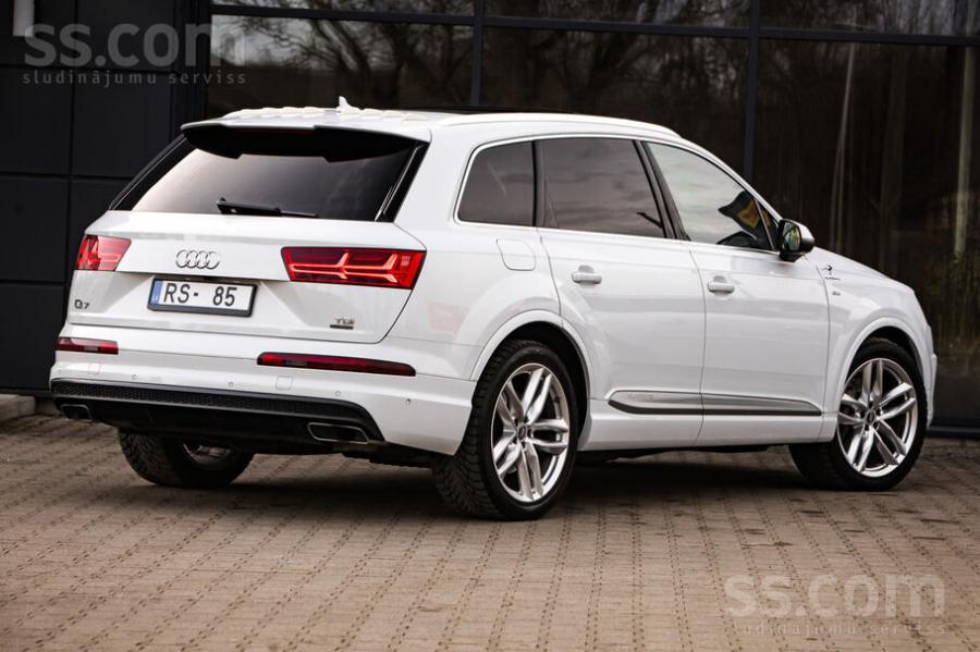 White Audi Q7 2016 in Riga, with an engine capacity of 3.00 L and mileage of 210 thousand km for 28900 €, photo 7 on AUTOMOTO.COM.LV