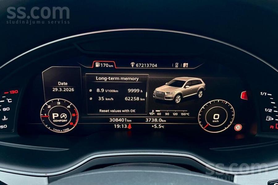 Balts Audi Q7 2016 Rīga, ar dzinēja tilpumu 3.00 L un nobraukumu 308 tūkst. km par 25000 €, foto 14 vietnē AUTOMOTO.COM.LV