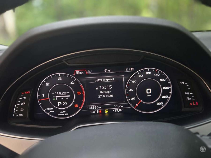 White Audi Q7 2016 in Vilnius, with an engine capacity of 2.97 L and mileage of 136 thousand km for 22999 €, photo 12 on AUTOMOTO.COM.LV