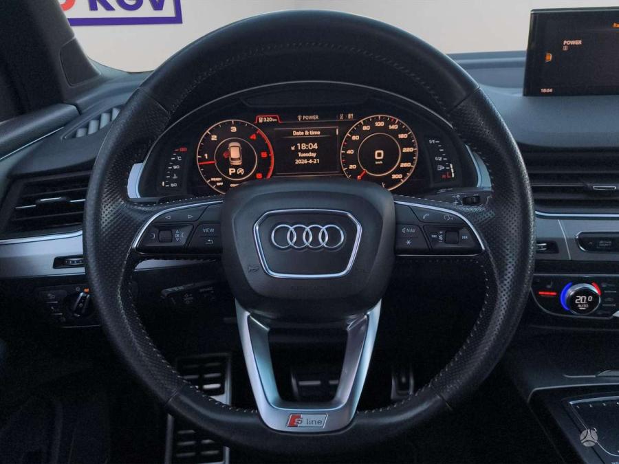 White Audi Q7 2016 in Vilnius, with an engine capacity of 3.00 L and mileage of 262 thousand km for 26999 €, photo 21 on AUTOMOTO.COM.LV
