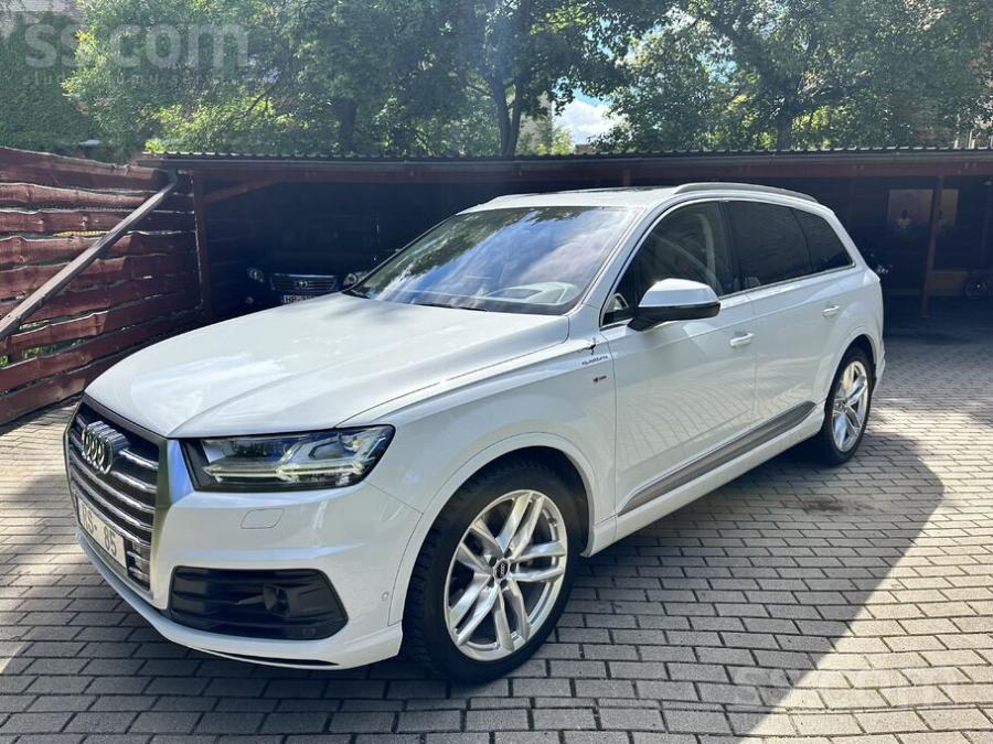White Audi Q7 2016 in Riga, with an engine capacity of 3.00 L and mileage of 210 thousand km for 26500 €, photo 6 on AUTOMOTO.COM.LV