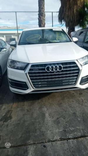 White Audi Q7 2017 in Vilnius, with an engine capacity of 1.98 L and mileage of 146 thousand km for 14900 €, photo 4 on AUTOMOTO.COM.LV
