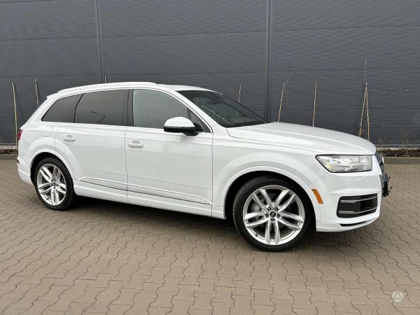 White Audi Q7 2017 in Vilnius, with an engine capacity of 3.00 L and mileage of 254 thousand km for 18300 €, photo 6 on AUTOMOTO.COM.LV