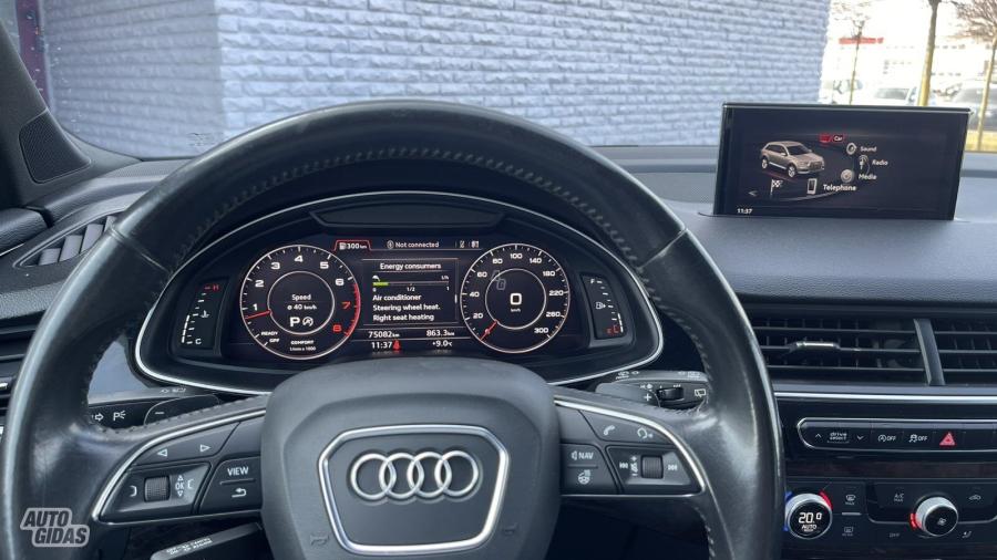 Balts Audi Q7 2017 Marijampole, ar dzinēja tilpumu 3.00 L un nobraukumu 75 tūkst. km par 26990 €, foto 19 vietnē AUTOMOTO.COM.LV