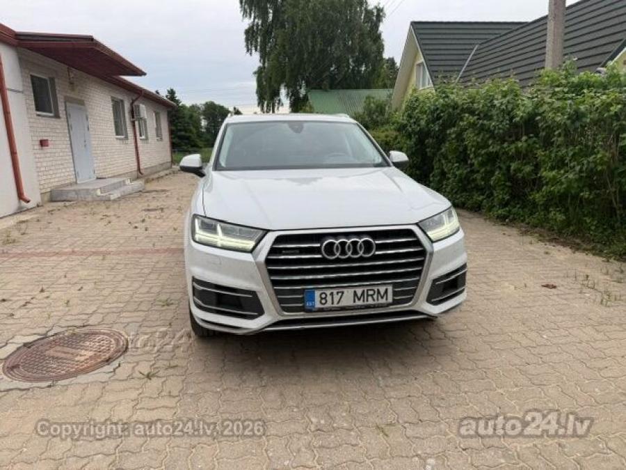 White Audi Q7 2017 in Tallinn, with an engine capacity of 3.00 L and mileage of 106 thousand km for 32900 €, photo 6 on AUTOMOTO.COM.LV
