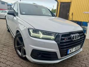 White Audi Q7 2017 in Riga, with an engine capacity of 4.00 L and mileage of 200 thousand km for 25990 €, photo 5 on AUTOMOTO.COM.LV