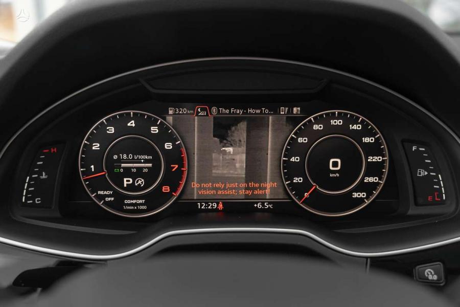 White Audi Q7 2017 in Vilnius, with an engine capacity of 3.00 L and mileage of 185 thousand km for 26400 €, photo 23 on AUTOMOTO.COM.LV