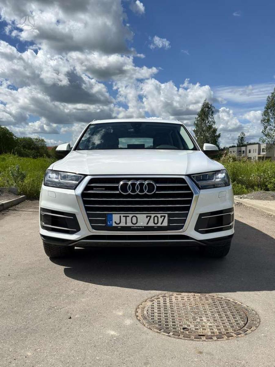 Balts Audi Q7 2017 Kauņa, ar dzinēja tilpumu 2.97 L un nobraukumu 177 tūkst. km par 27000 €, foto 1 vietnē AUTOMOTO.COM.LV