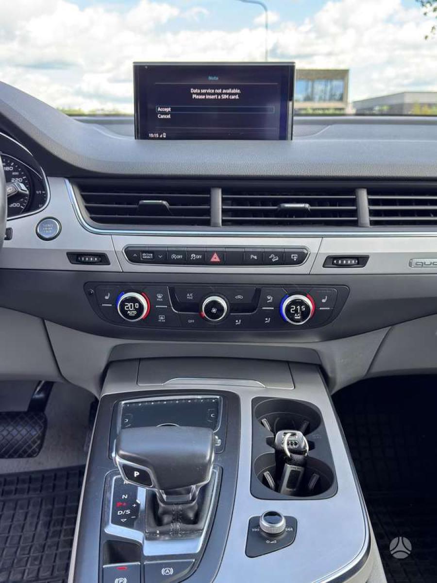 Balts Audi Q7 2017 Kauņa, ar dzinēja tilpumu 2.97 L un nobraukumu 177 tūkst. km par 27000 €, foto 13 vietnē AUTOMOTO.COM.LV
