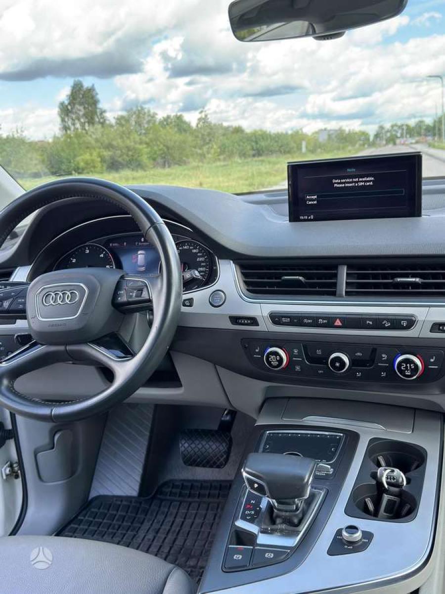 Balts Audi Q7 2017 Kauņa, ar dzinēja tilpumu 2.97 L un nobraukumu 177 tūkst. km par 27000 €, foto 14 vietnē AUTOMOTO.COM.LV