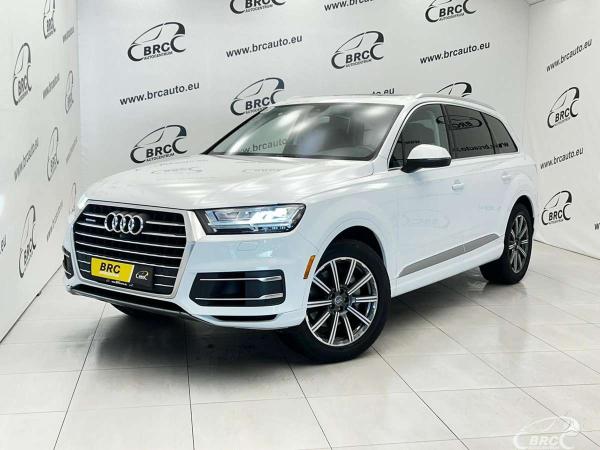 White Audi Q7 2017 in Vilnius, with an engine capacity of 3.00 L and mileage of 275 thousand km for 19900 €, photo 1 on AUTOMOTO.COM.LV