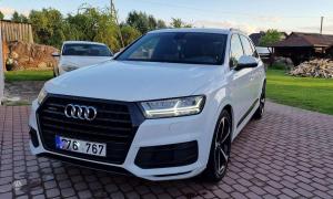 White Audi Q7 2017 in Mazeikiai, with an engine capacity of 2.97 L and mileage of 356 thousand km for 19999 €, photo  on AUTOMOTO.COM.LV