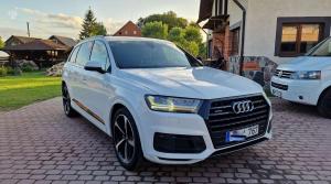 White Audi Q7 2017 in Mazeikiai, with an engine capacity of 2.97 L and mileage of 356 thousand km for 19999 €, photo 9 on AUTOMOTO.COM.LV