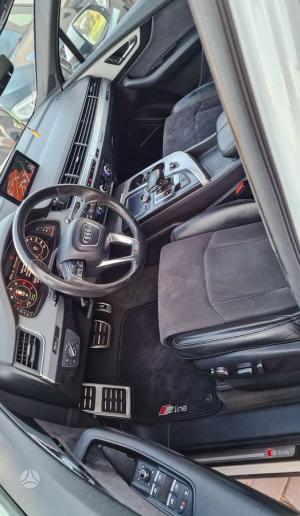 White Audi Q7 2017 in Mazeikiai, with an engine capacity of 2.97 L and mileage of 356 thousand km for 19999 €, photo 12 on AUTOMOTO.COM.LV