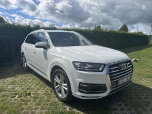 White Audi Q7 2017 in Vilnius, with an engine capacity of 3.00 L and mileage of 154 thousand km for 19500 €, photo  on AUTOMOTO.COM.LV