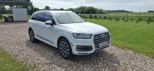 White Audi Q7 2017 in Klaipeda, with an engine capacity of 3.00 L and mileage of 200 thousand km for 17499 €, photo  on AUTOMOTO.COM.LV