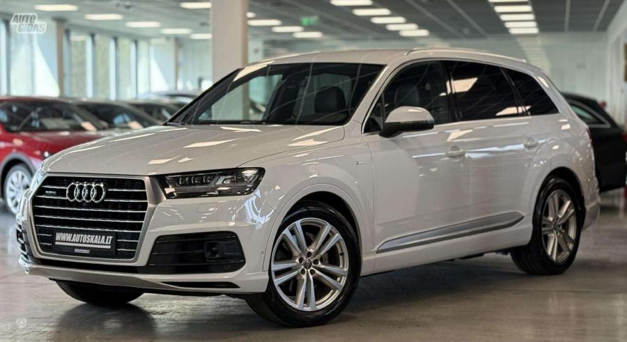 White Audi Q7 2018 in Klaipeda, with an engine capacity of 3.00 L and mileage of 150 thousand km for 32900 €, photo 18 on AUTOMOTO.COM.LV
