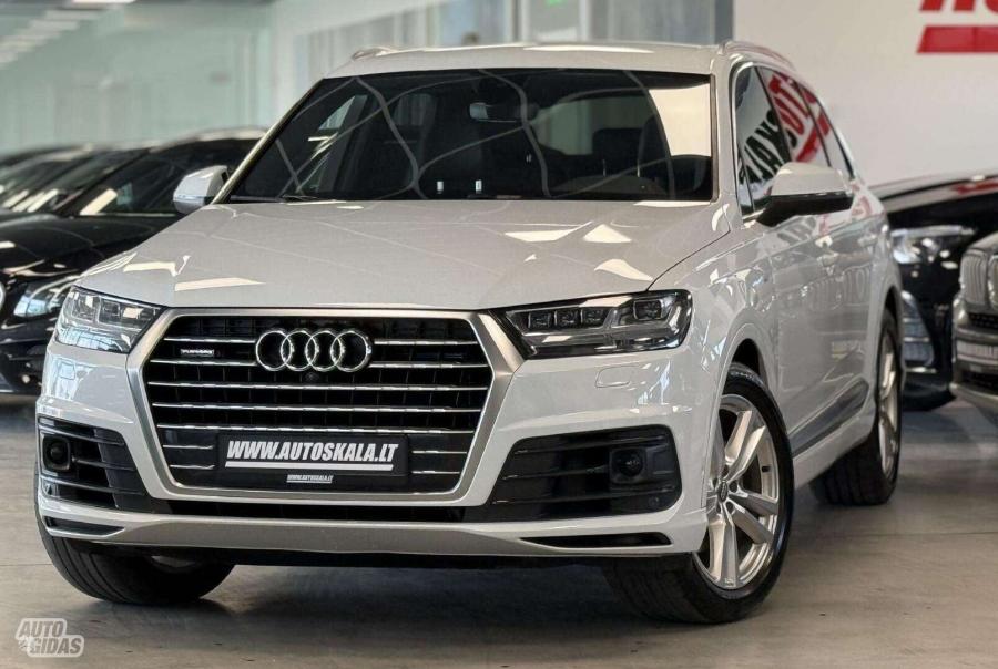 White Audi Q7 2018 in Klaipeda, with an engine capacity of 3.00 L and mileage of 150 thousand km for 32900 €, photo 35 on AUTOMOTO.COM.LV
