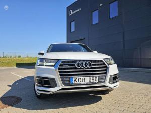 White Audi Q7 2018 in Vilnius, with an engine capacity of 3.00 L and mileage of 156 thousand km for 21700 €, photo 3 on AUTOMOTO.COM.LV