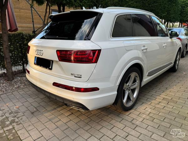 White Audi Q7 2019 in Alytus, with an engine capacity of 3.00 L and mileage of 76 thousand km for 41000 €, photo 4 on AUTOMOTO.COM.LV