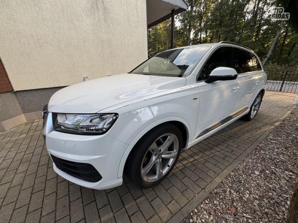 White Audi Q7 2019 in Alytus, with an engine capacity of 3.00 L and mileage of 76 thousand km for 41000 €, photo 7 on AUTOMOTO.COM.LV
