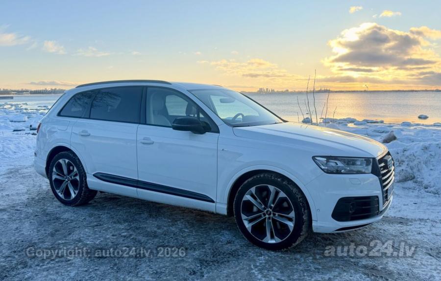 White Audi Q7 2019 in Tallinn, with an engine capacity of 3.00 L and mileage of 72 thousand km for 45500 €, photo 2 on AUTOMOTO.COM.LV