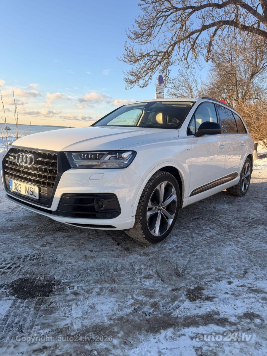 White Audi Q7 2019 in Tallinn, with an engine capacity of 3.00 L and mileage of 72 thousand km for 45500 €, photo 3 on AUTOMOTO.COM.LV