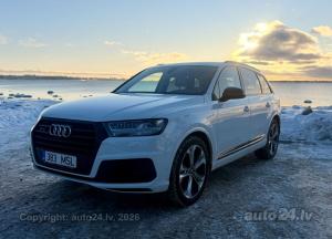 White Audi Q7 2019 in Tallinn, with an engine capacity of 3.00 L and mileage of 72 thousand km for 45500 €, photo 5 on AUTOMOTO.COM.LV