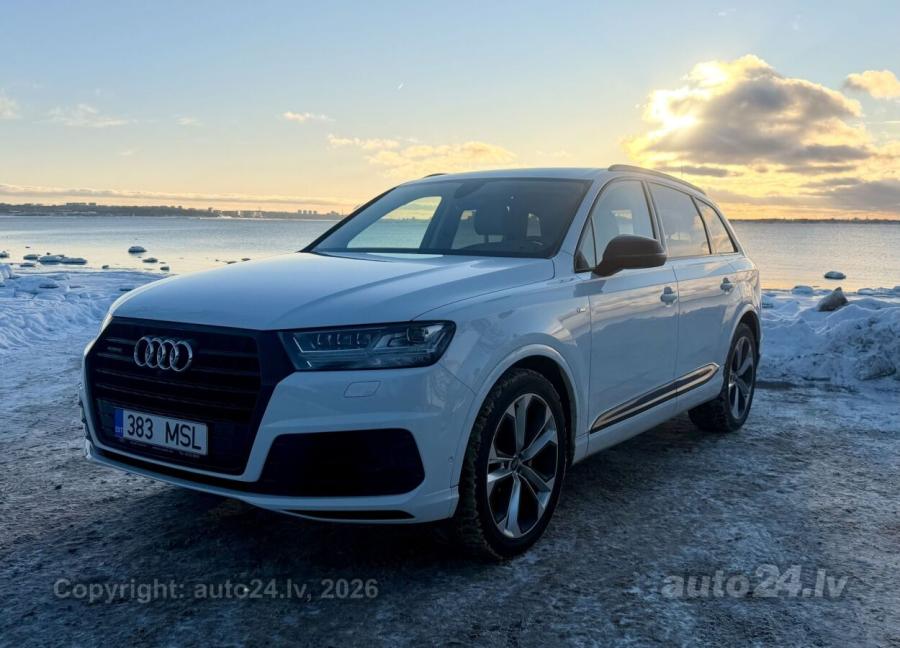 White Audi Q7 2019 in Tallinn, with an engine capacity of 3.00 L and mileage of 72 thousand km for 45500 €, photo 5 on AUTOMOTO.COM.LV