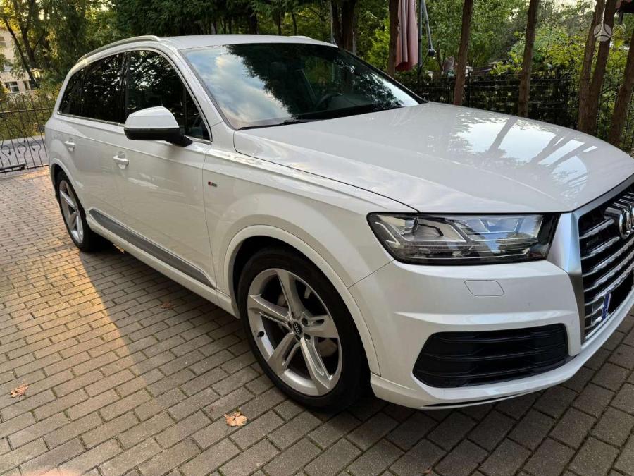 White Audi Q7 2019 in Alytus, with an engine capacity of 2.97 L and mileage of 77 thousand km for 36900 €, photo 15 on AUTOMOTO.COM.LV