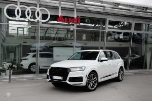 Balts Audi Q7 2019 Klaipėda, ar dzinēja tilpumu 3.00 L un nobraukumu 137 tūkst. km par 26900 €, foto  vietnē AUTOMOTO.COM.LV