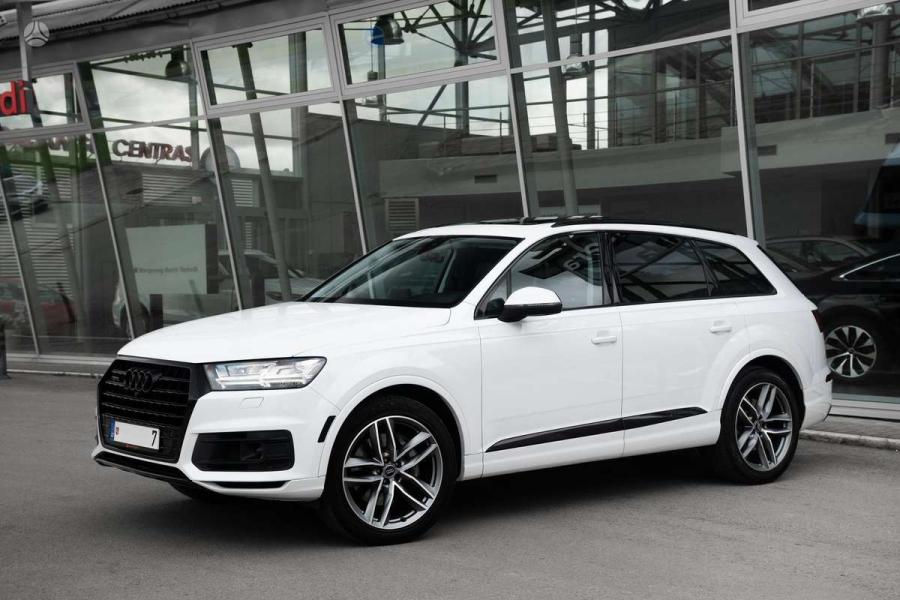 White Audi Q7 2019 in Klaipeda, with an engine capacity of 3.00 L and mileage of 137 thousand km for 26900 €, photo 7 on AUTOMOTO.COM.LV
