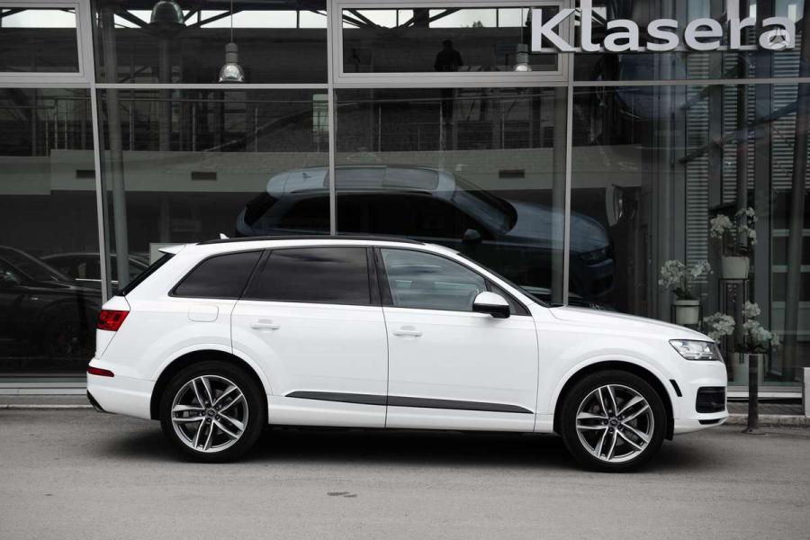 White Audi Q7 2019 in Klaipeda, with an engine capacity of 3.00 L and mileage of 137 thousand km for 26900 €, photo 10 on AUTOMOTO.COM.LV