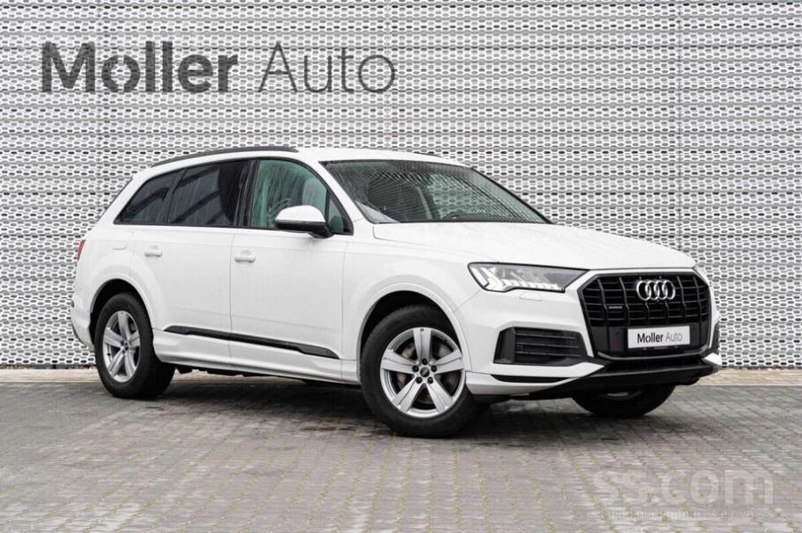 White Audi Q7 2020 in Riga, with an engine capacity of 3.00 L and mileage of 134 thousand km for 41550 €, photo 2 on AUTOMOTO.COM.LV