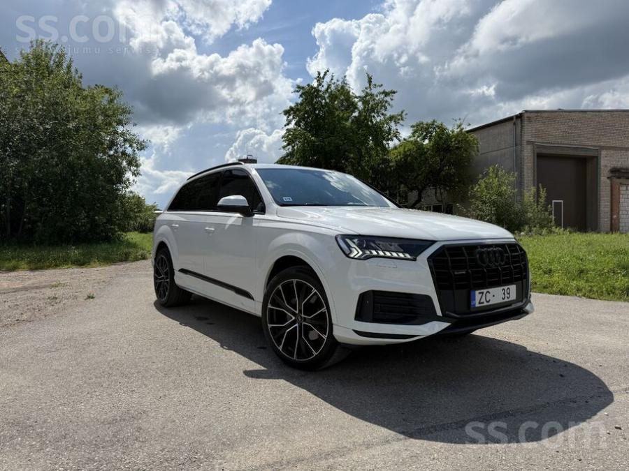White Audi Q7 2020 in Limbazi, with an engine capacity of 3.00 L and mileage of 122 thousand km for 41500 €, photo 1 on AUTOMOTO.COM.LV