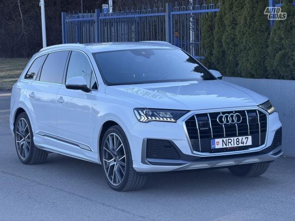 White Audi Q7 2020 in Vilnius, with an engine capacity of 3.00 L and mileage of 125 thousand km for 46500 €, photo 6 on AUTOMOTO.COM.LV