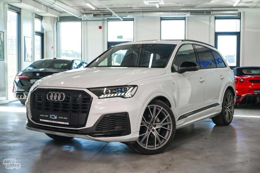 White Audi Q7 2020 in Marijampole, with an engine capacity of 3.00 L and mileage of 103 thousand km for 48950 €, photo 6 on AUTOMOTO.COM.LV