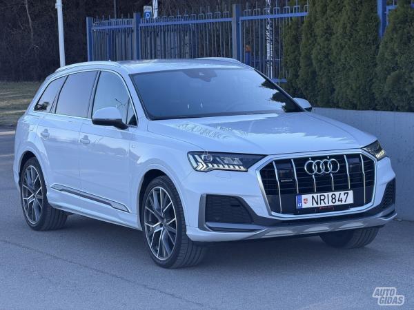 White Audi Q7 2020 in Vilnius, with an engine capacity of 3.00 L and mileage of 125 thousand km for 43900 €, photo 6 on AUTOMOTO.COM.LV