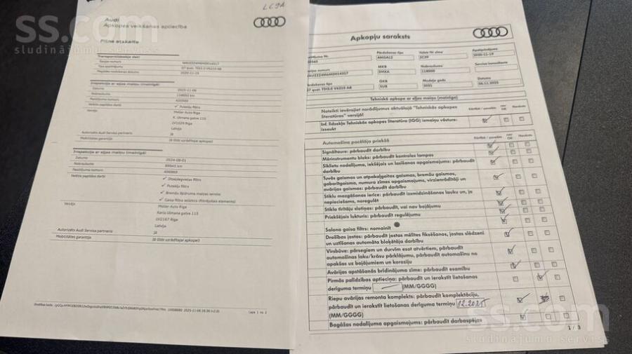 Белый Ауди Ку 7 2020 в Рига, объемом двигателя 3.00 л и пробегом 127 тыс. км за 38990 €, фото 25 на AUTOMOTO.COM.LV