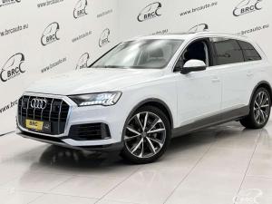 Balts Audi Q7 2020 Viļņa, ar dzinēja tilpumu 3.00 L un nobraukumu 118 tūkst. km par 37900 €, foto  vietnē AUTOMOTO.COM.LV